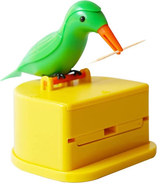AMAZEUS PLASTIC BIRD AUTOMATIC PRESSING HOLDER SMART TOOTH PICK ...